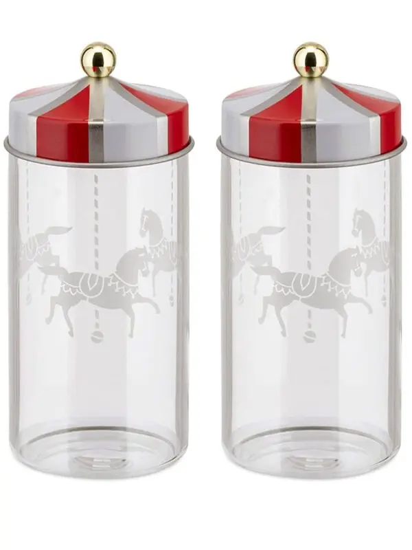 ALESSI Circus Glass Jars - Neutrals
