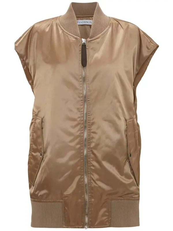 JW Anderson Satin-finish Bomber Gilet