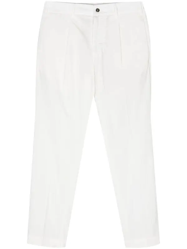 DELL'OGLIO Mid-rise Tapered-leg Chinos