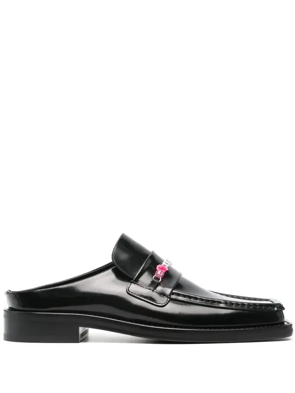 Martine Rose Bead Chain Leather Loafers