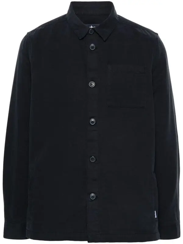 Barbour Logo-tag Cotton Shirt - Blue