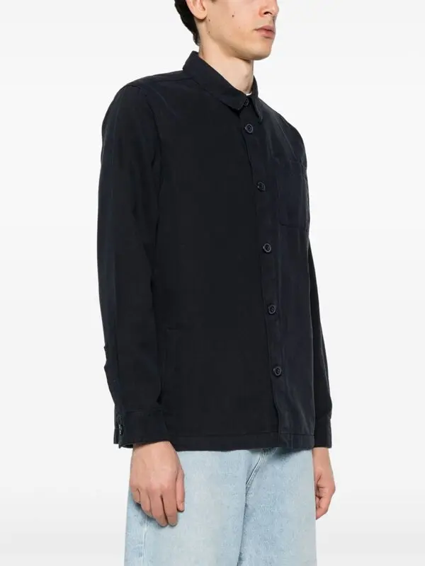 Barbour Logo-tag Cotton Shirt - Blue