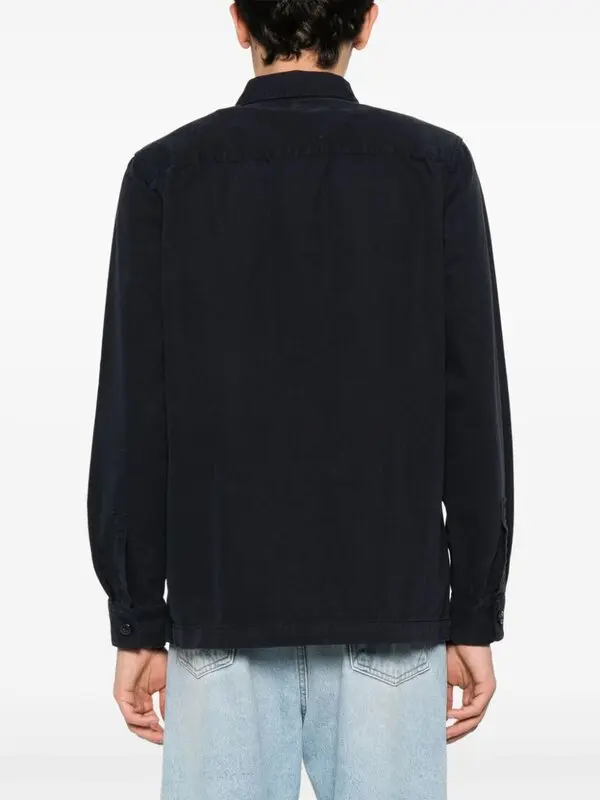 Barbour Logo-tag Cotton Shirt - Blue