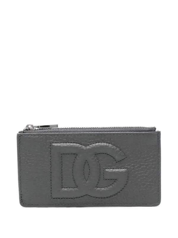 Dolce & Gabbana Embossed-logo Wallet - Grey