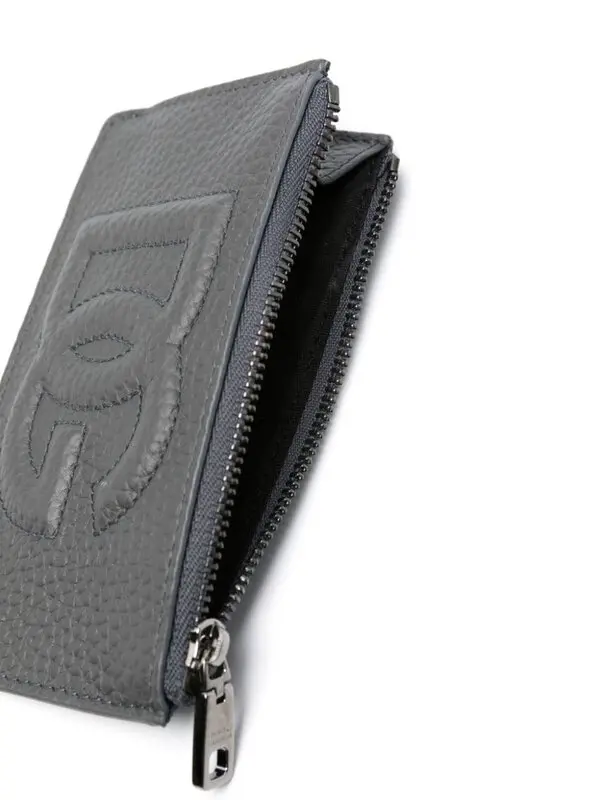 Dolce & Gabbana Embossed-logo Wallet - Grey