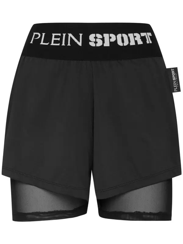 PLEIN SPORT Logo Waistband Jogging Shorts