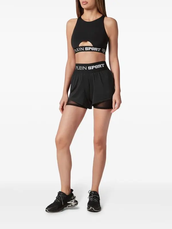 PLEIN SPORT Logo Waistband Jogging Shorts