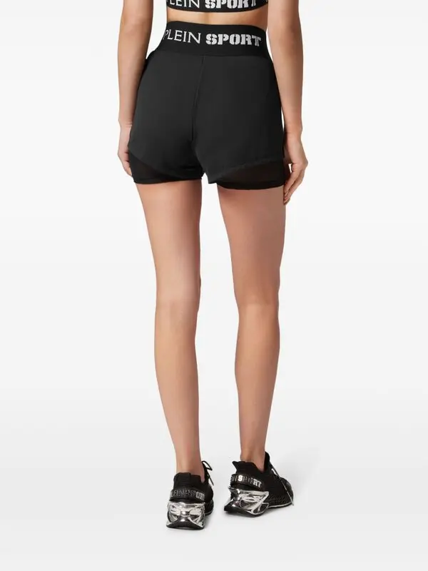 PLEIN SPORT Logo Waistband Jogging Shorts