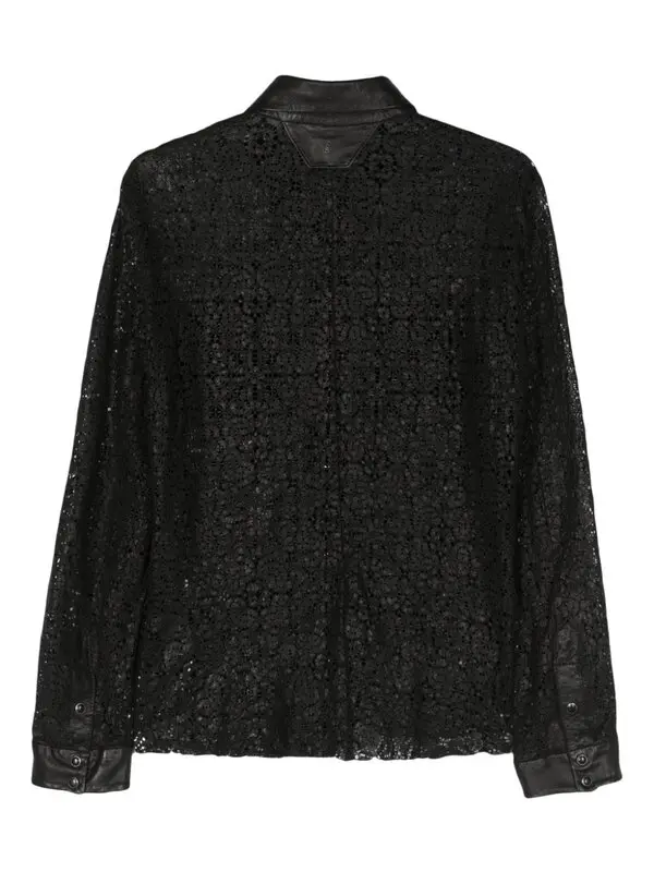SALVATORE SANTORO Perforated Leather Shirt