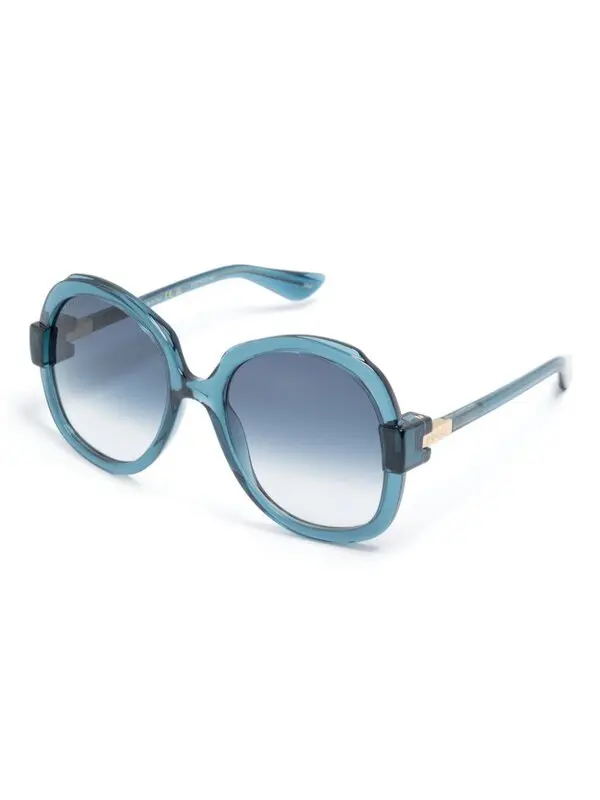 Gucci Round-frame Tinted Sunglasses