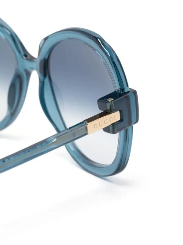 Gucci Round-frame Tinted Sunglasses