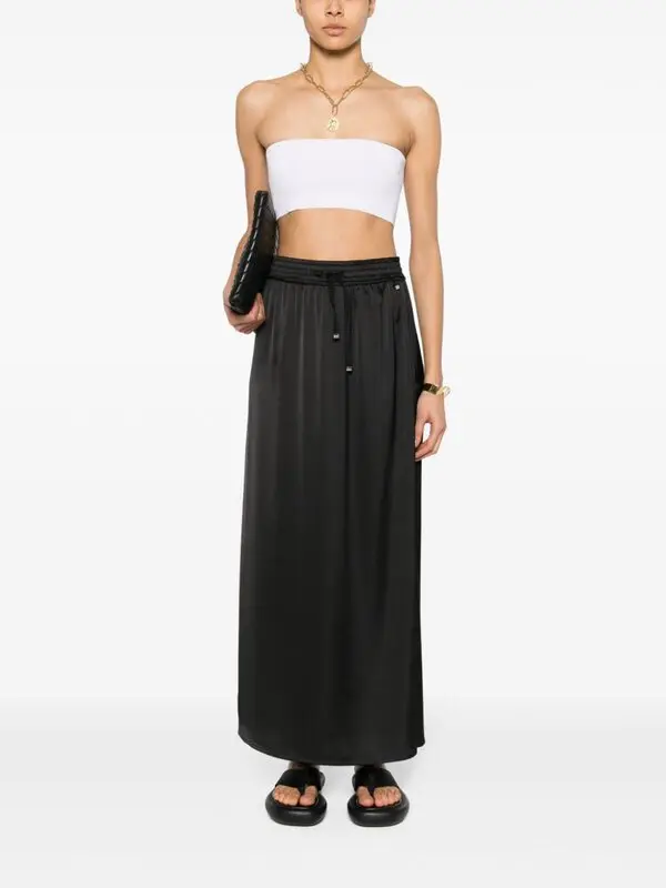Herno Drawstring-waist Midi Skirt - Black