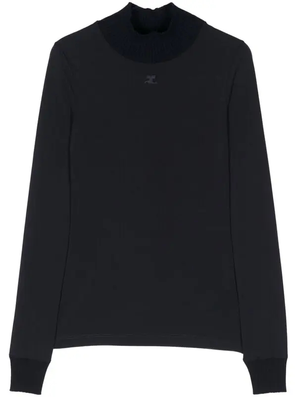 COURREGES Reedition Mesh Top - Blue