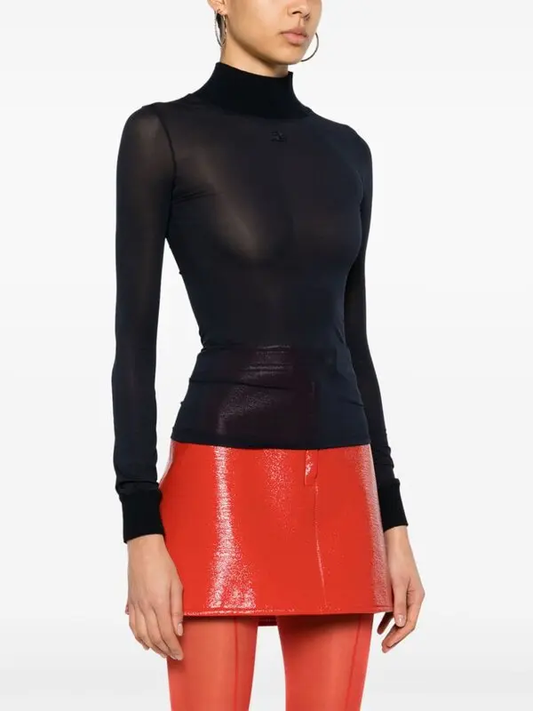 COURREGES Reedition Mesh Top - Blue