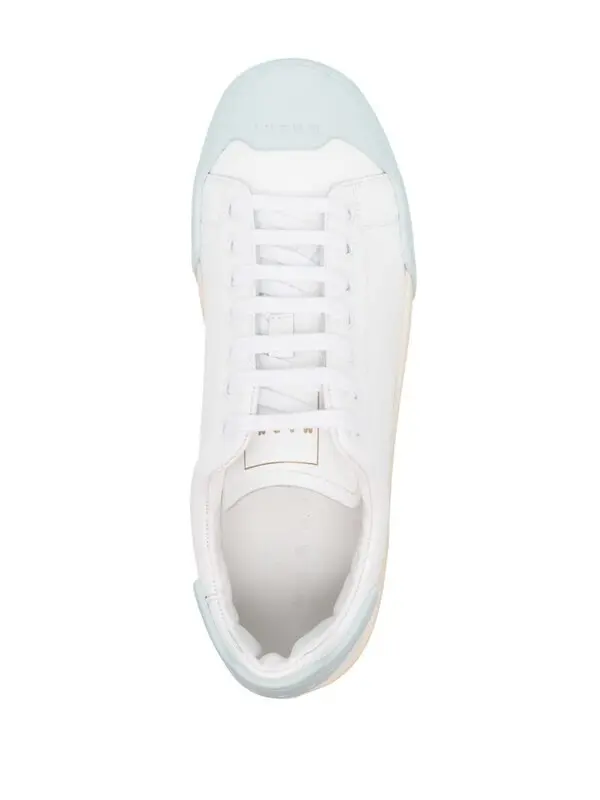 Marni Logo-debossed Leather Sneakers