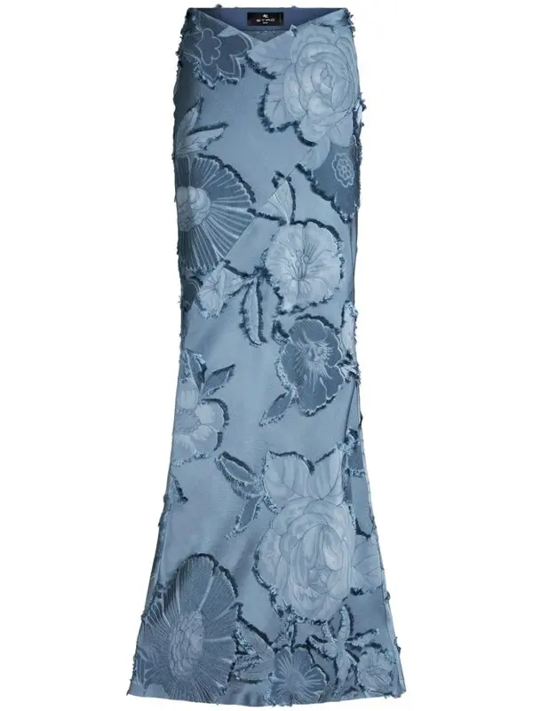 Etro Floral-jacquard Maxi Skirt