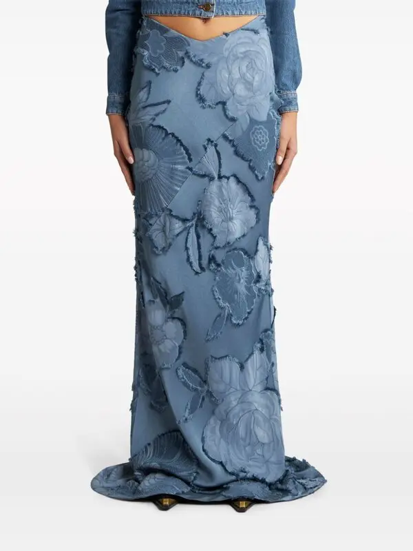 Etro Floral-jacquard Maxi Skirt