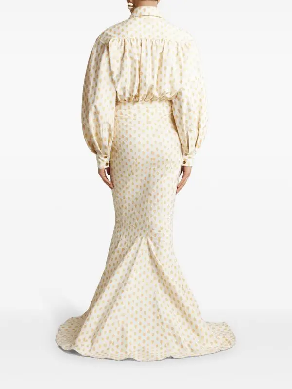 Etro Patterned Jacquard Mermaid Gown