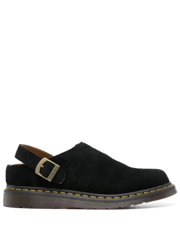 Martens Isham Leather Mules Black Editorialist