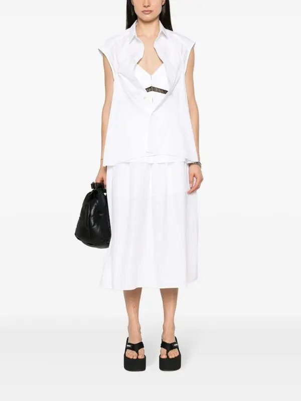 Sacai Layered-design Sleeveless Blouse