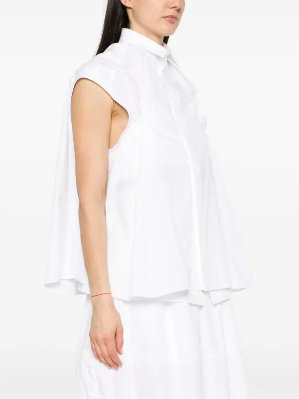 Sacai Layered-design Sleeveless Blouse