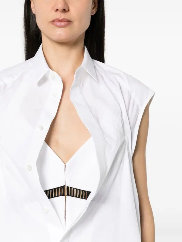 Sacai Layered-design Sleeveless Blouse