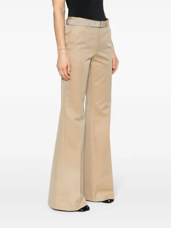Sacai Flared Belted Trousers
