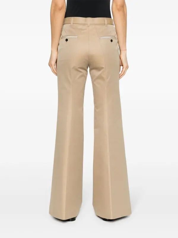 Sacai Flared Belted Trousers