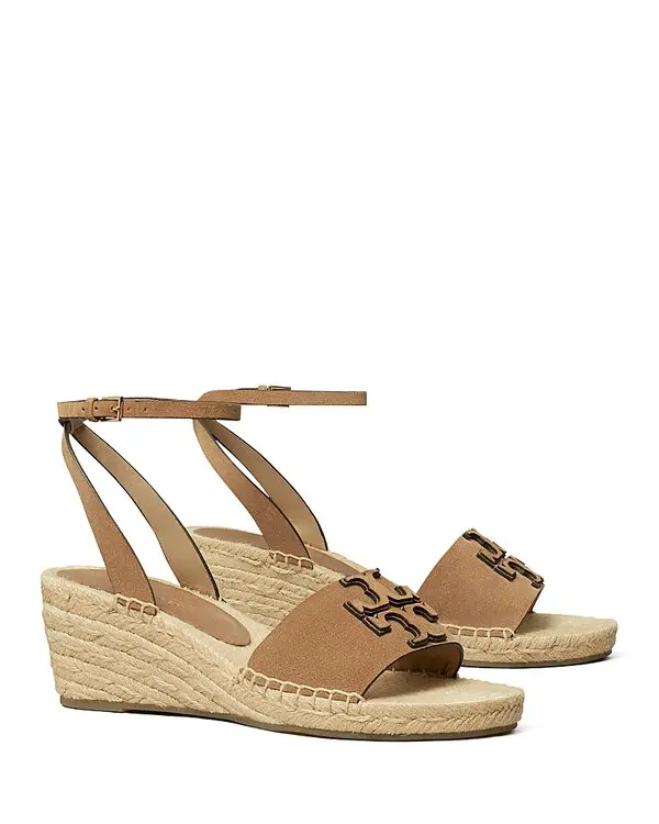 Tory Burch Ines Espadrille Wedge Sandals - Noisette