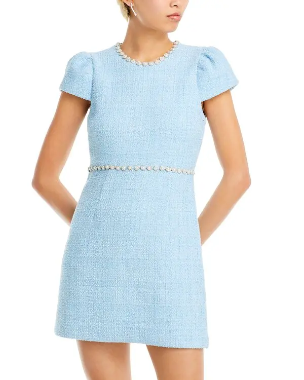 morley blue dress Likely Embellished Boucle Mini In Bell - 25% Off it is a comfortable Occasion: Race Day Dresses Black Sheer Lace Long Color:Multi Floral