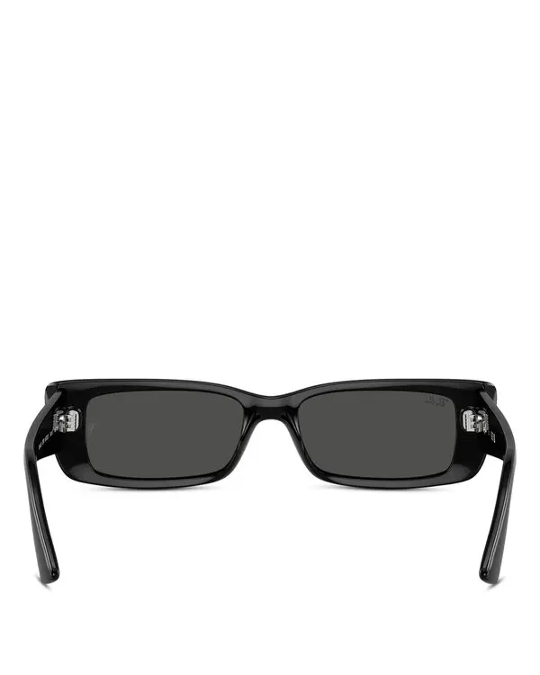 Ray-ban Teru Rectangle Sunglasses, 54mm - Black/gray Solid
