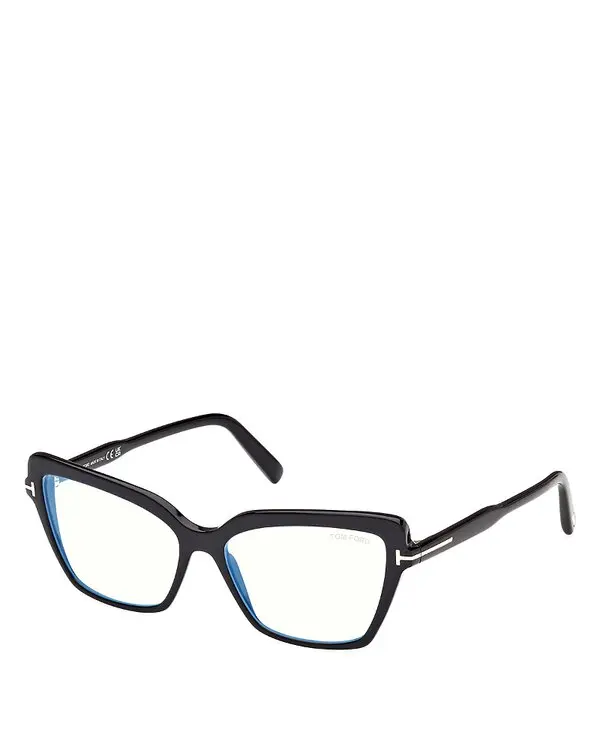 TOM FORD Cat Eye Blue Light Glasses - Black