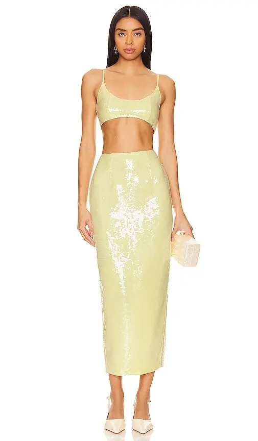 SAU LEE Oksana Set In Yellow - Popcorn Yellow