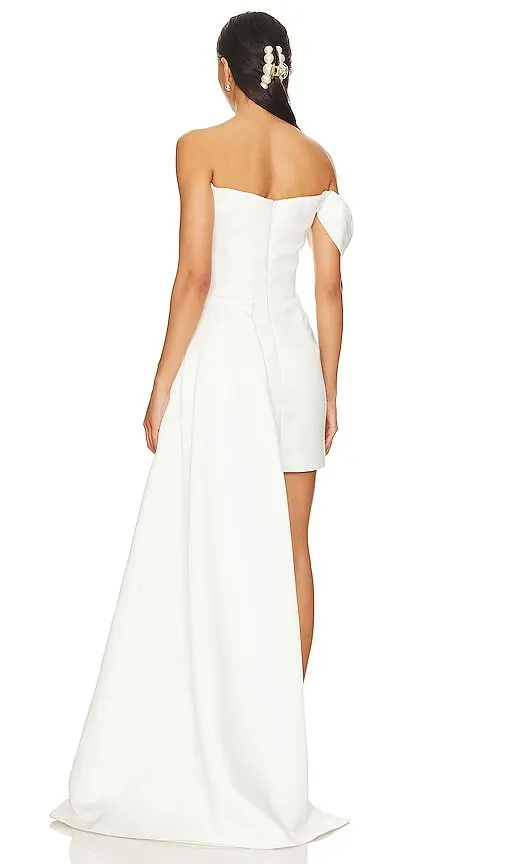 SAU LEE Brenda Off-the-shoulder Mini Dress