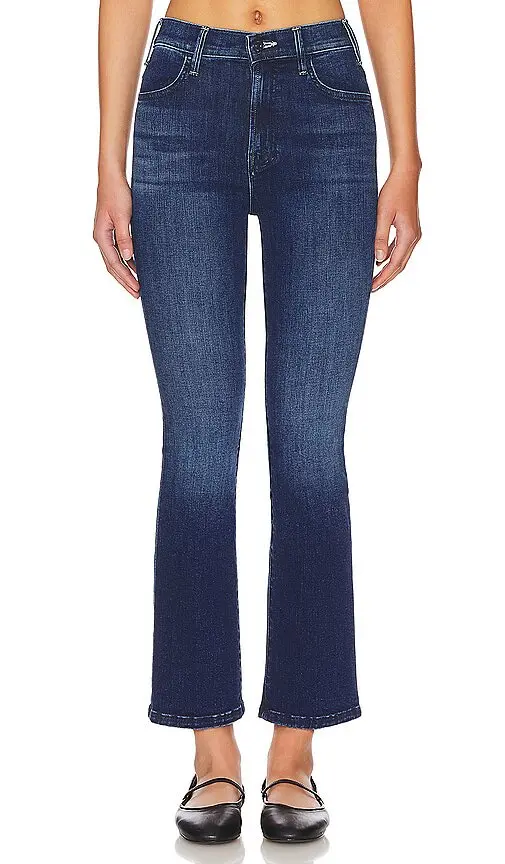 MOTHER Petite Lil' Hustler Ankle Jeans In Dark Wash Denim