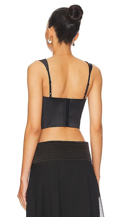 GUIZIO Ruched Cup Bustier Top