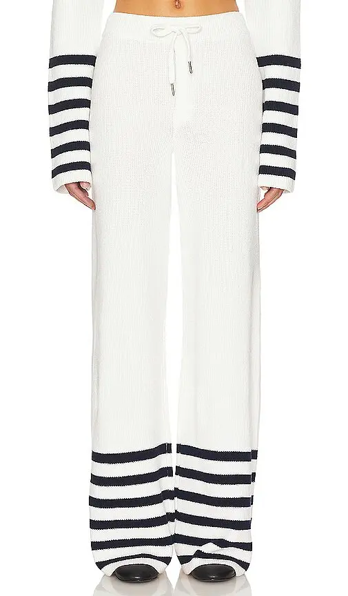 SEROYA Poe Pant - White & Navy