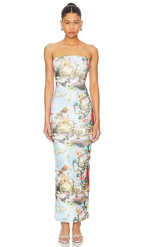 Superdown Harmony Maxi Dress - Blue Multi | Editorialist