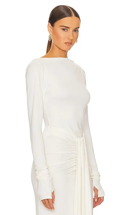 HELSA Matte Jersey Long Sleeve Top