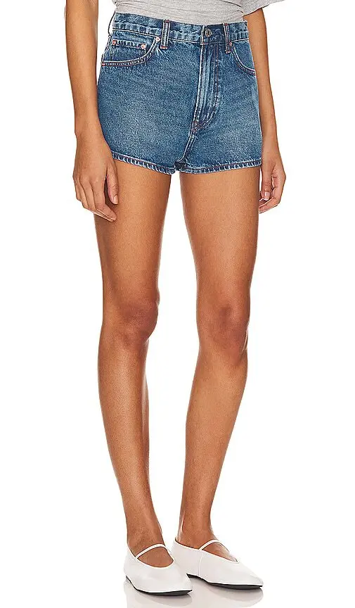 GRLFRND Kyla High-rise Denim Shorts - North Beach
