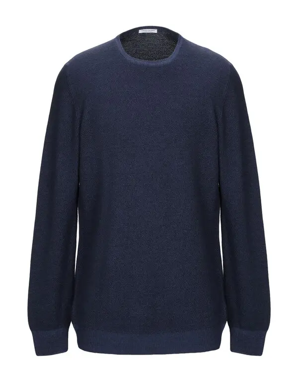 GRAN SASSO Virgin Wool Crewneck Sweater - Blue