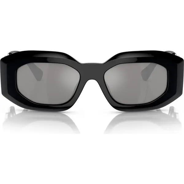 Versace 53mm Irregular Sunglasses - Black