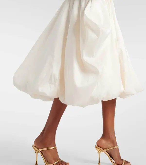 Simkhai Kenlie Taffeta-trimmed Midi Dress - Black