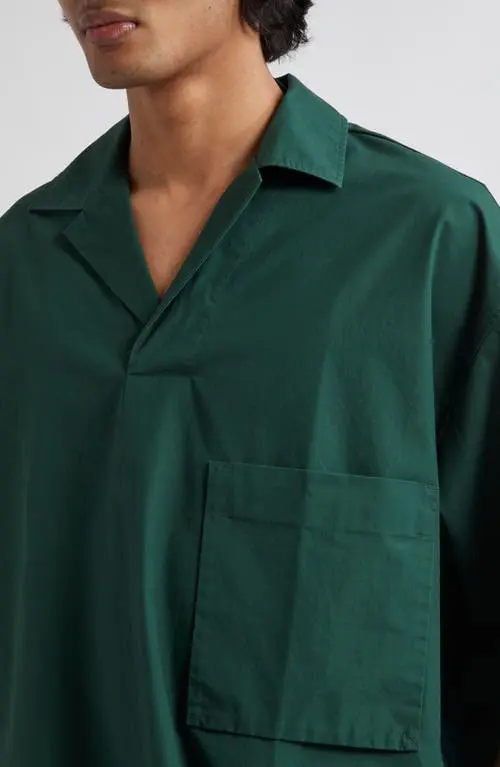 Jacquemus Le Haut Oversize Cotton Poplin Polo