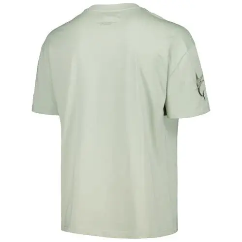 PRO STANDARD Miami Marlins Neutral Cj Dropped Shoulders T-shirt