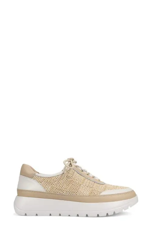 Vaneli Qubi Platform Sneakers - Beige/ White