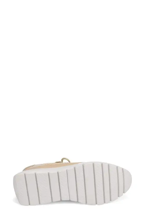 Vaneli Qubi Platform Sneakers - Beige/ White