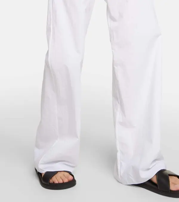 THE ROW Jugi Wide-leg Cotton Pants