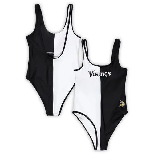 G-III 4HER BY CARL BANKS Minnesota Vikings Last Stand One-piece Swimsuit - Black