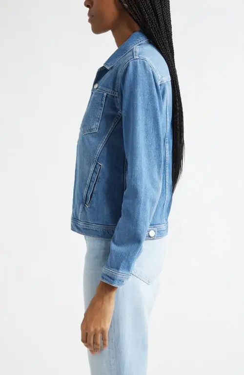 L'Agence Classic Denim Trucker Jacket - Getty